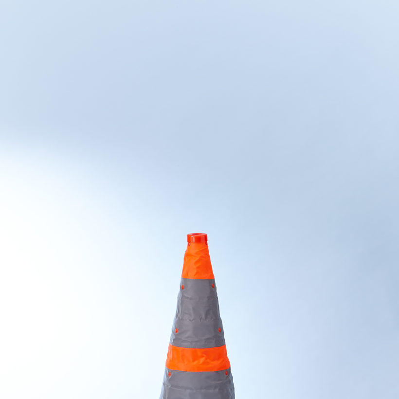 Retractable & Luminous Collapsible Traffic Cone - Mottez