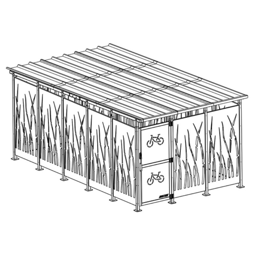 Cubic Shelter 3x5m– Reed Design - Mottez